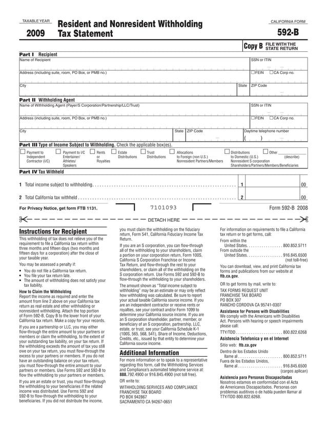 ftb.ca.gov forms 09_592b | PDF