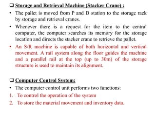 AUTOMATED STORAGE AND RETRIEVAL SYSTEM | PPTX