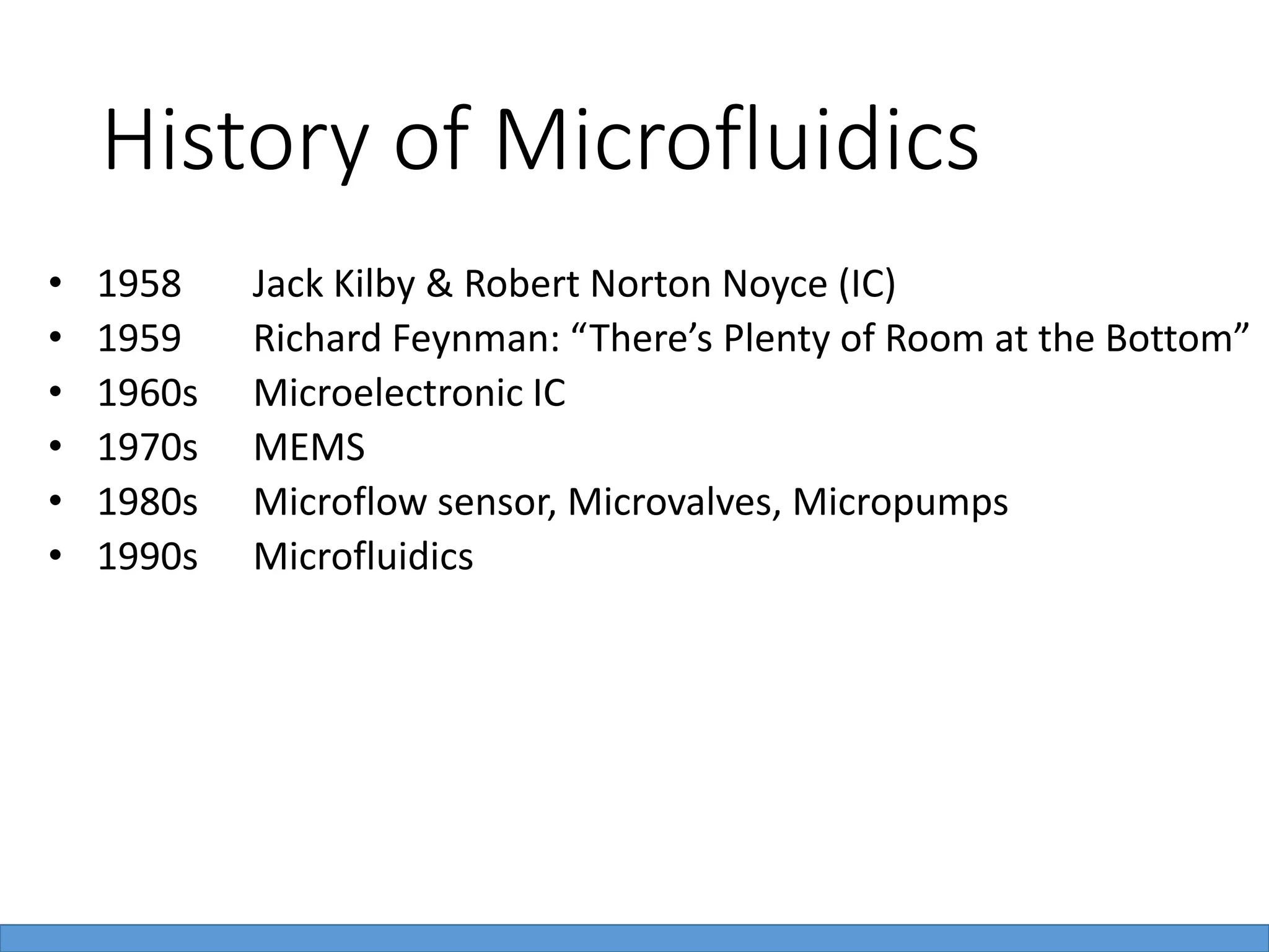 An Overview of Microfluidics | PPTX