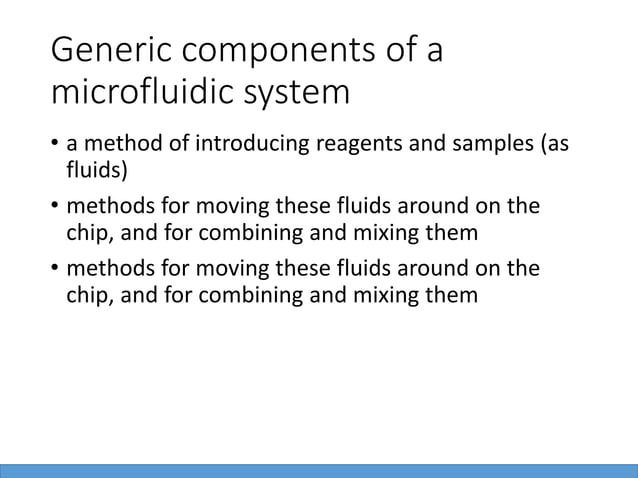 An Overview of Microfluidics | PPTX | Chemistry | Science