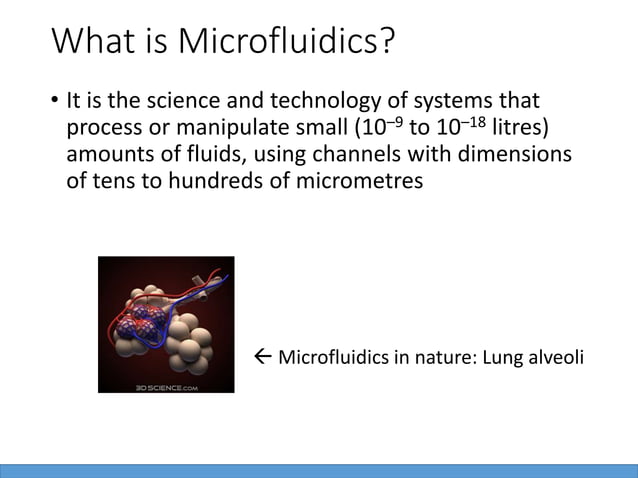 An Overview of Microfluidics | PPTX | Chemistry | Science