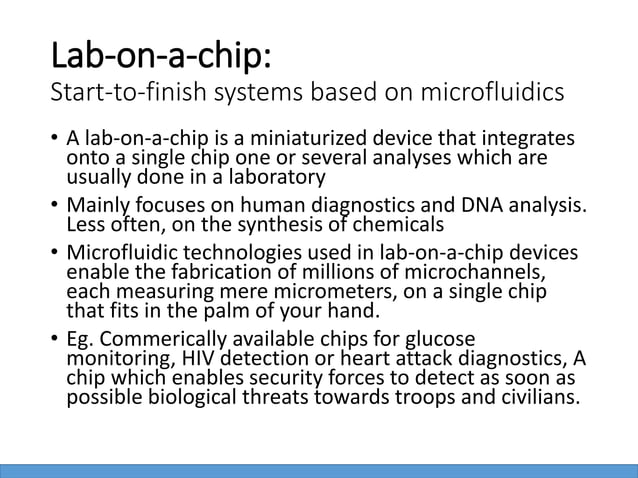 An Overview of Microfluidics | PPTX | Chemistry | Science