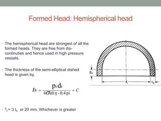 Design of End Closure in pressure vessel | PPTX