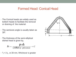 Design of End Closure in pressure vessel | PPTX
