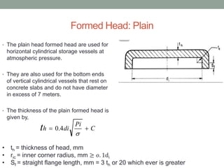 Design of End Closure in pressure vessel | PPTX