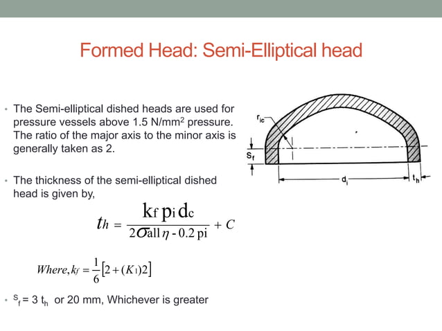 Design of End Closure in pressure vessel | PPTX