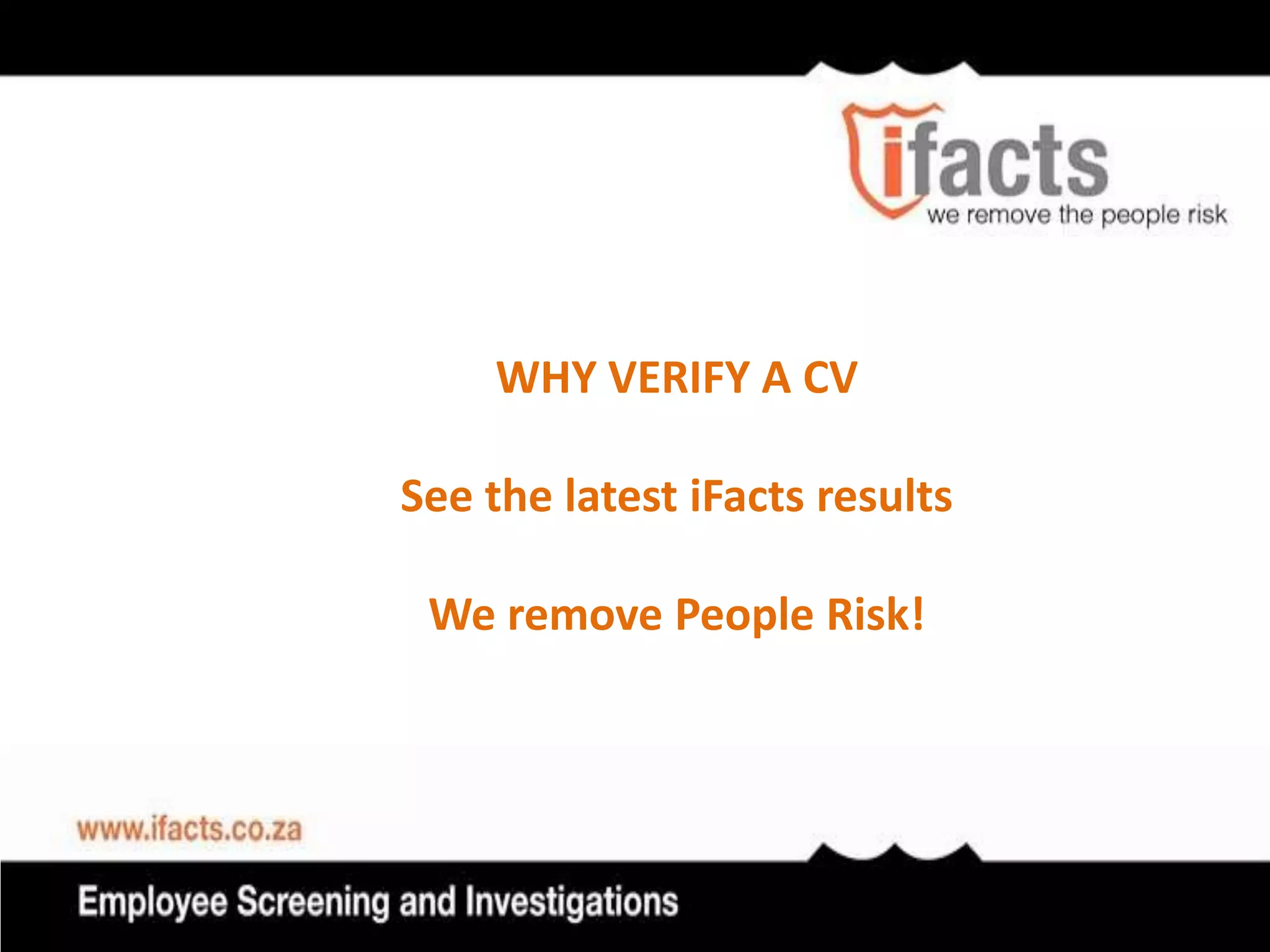 1304 cv verification results | PPTX