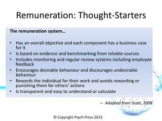 Changing Employee Behaviour - Remuneration vs. Reward | PDF | Human ...