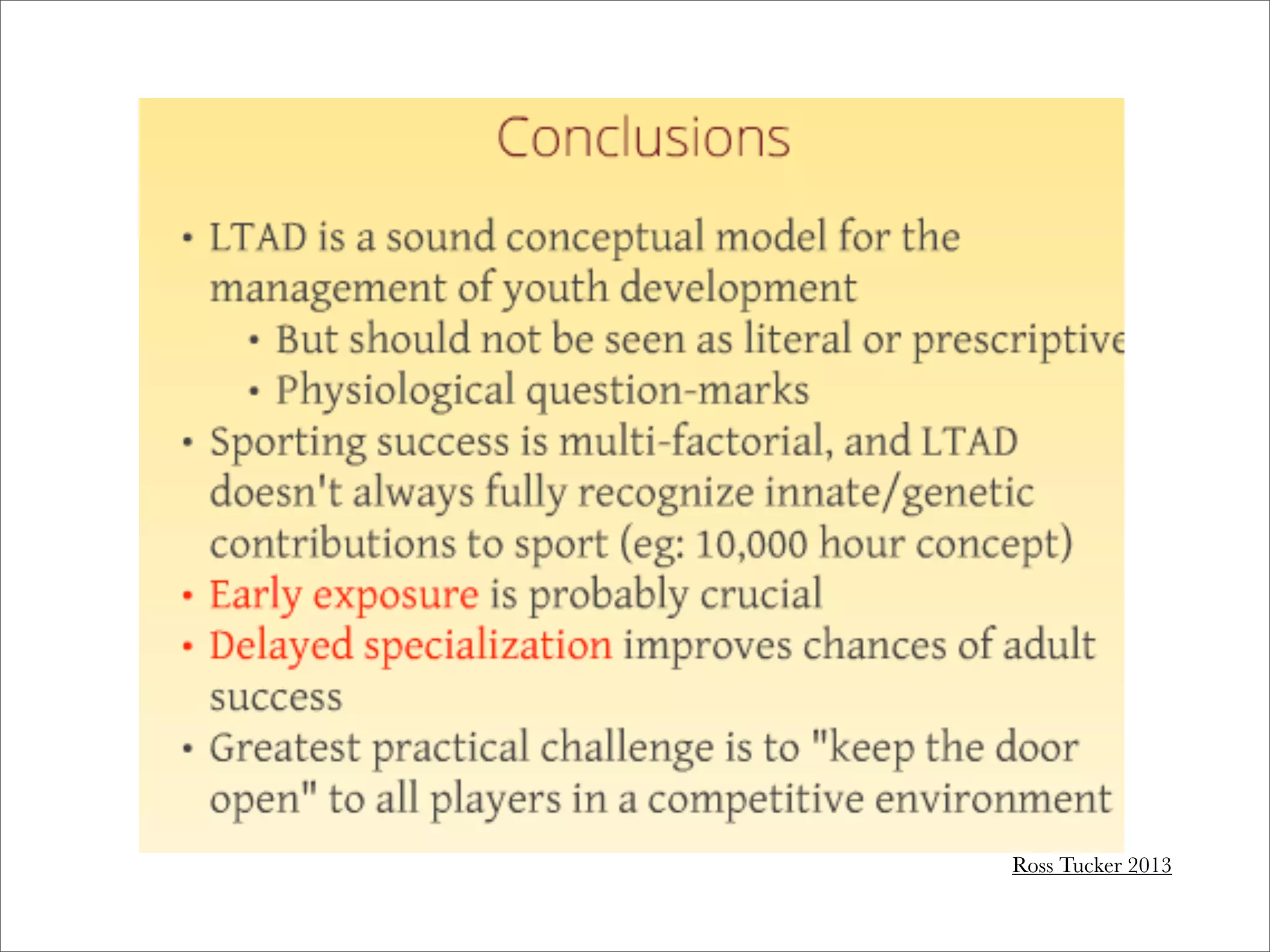 Long Term Athlete Development | PDF