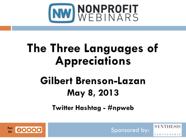 The Three Languages of Appreciation | PPT