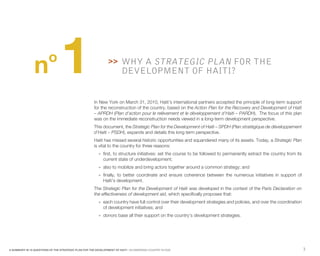 strategic plan for development of haiti | PDF