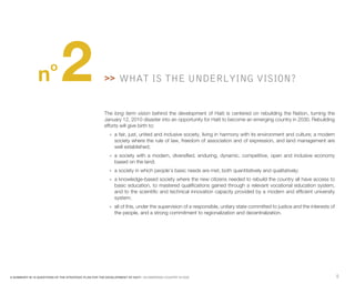 strategic plan for development of haiti | PDF