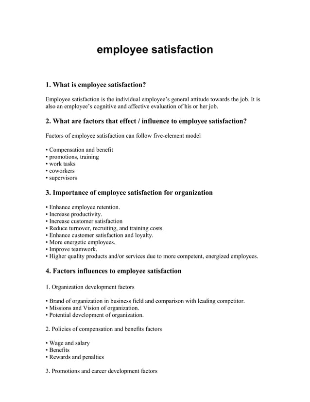 employee-satisfaction | PDF