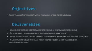 Solar Tracking System | PPTX