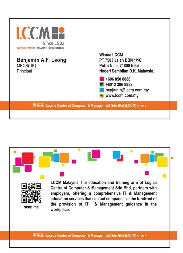 Principal of LCCM Malaysia | PDF