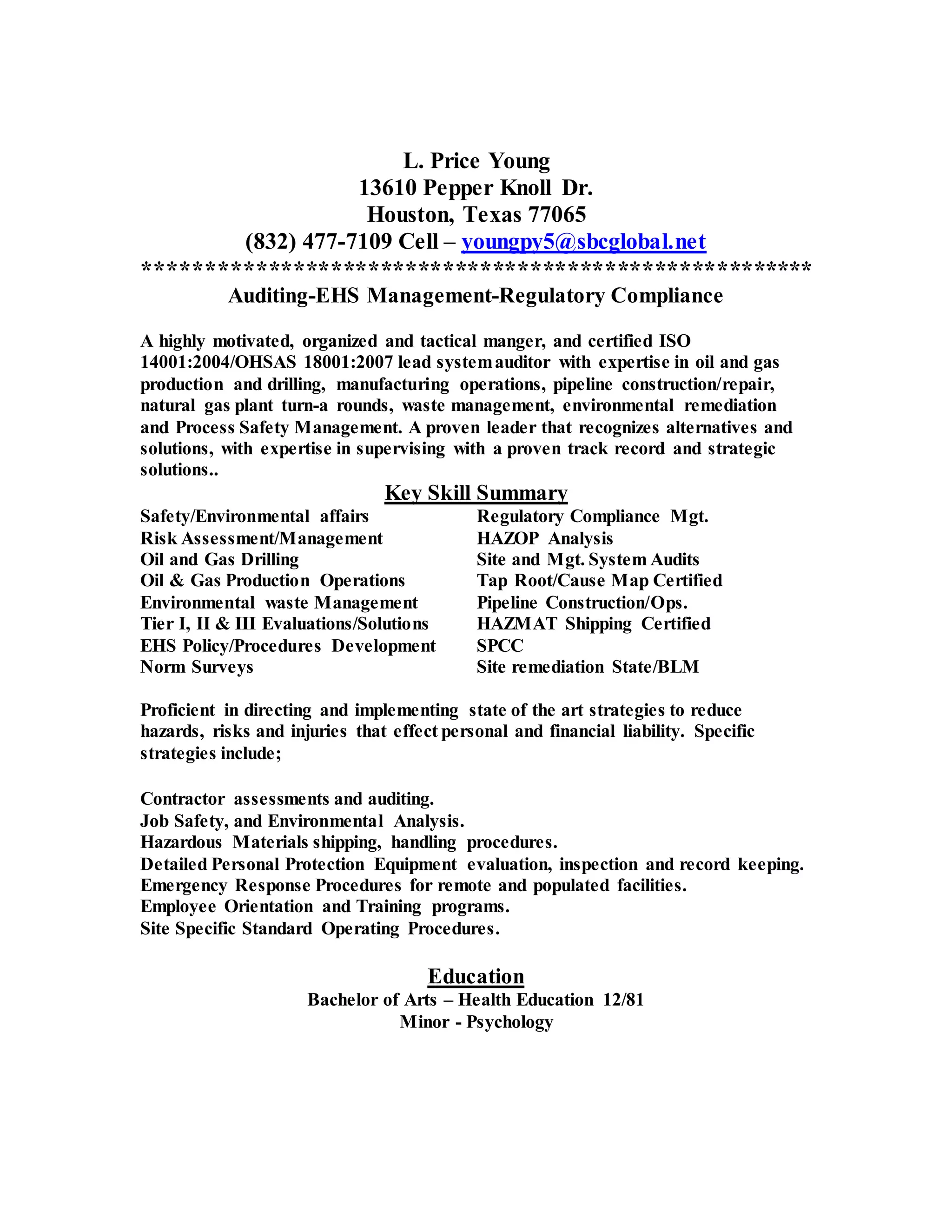 PriceResume-2014 | PDF