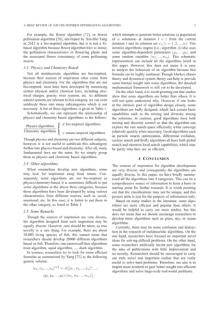 A Brief Review of Nature-Inspired Algorithms for Optimization | PDF