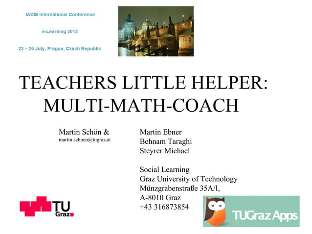 Teachers Little Helper: Multi-Math-Coach | PPT