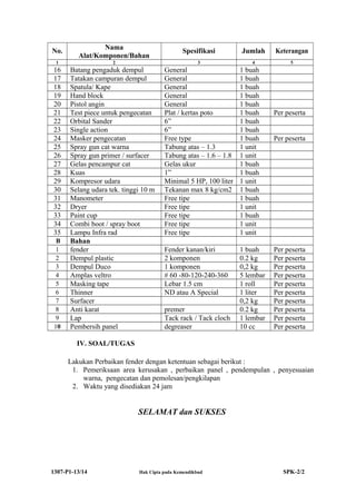 1307 p1-spk-teknik perbaikan bodi otomotif | PDF