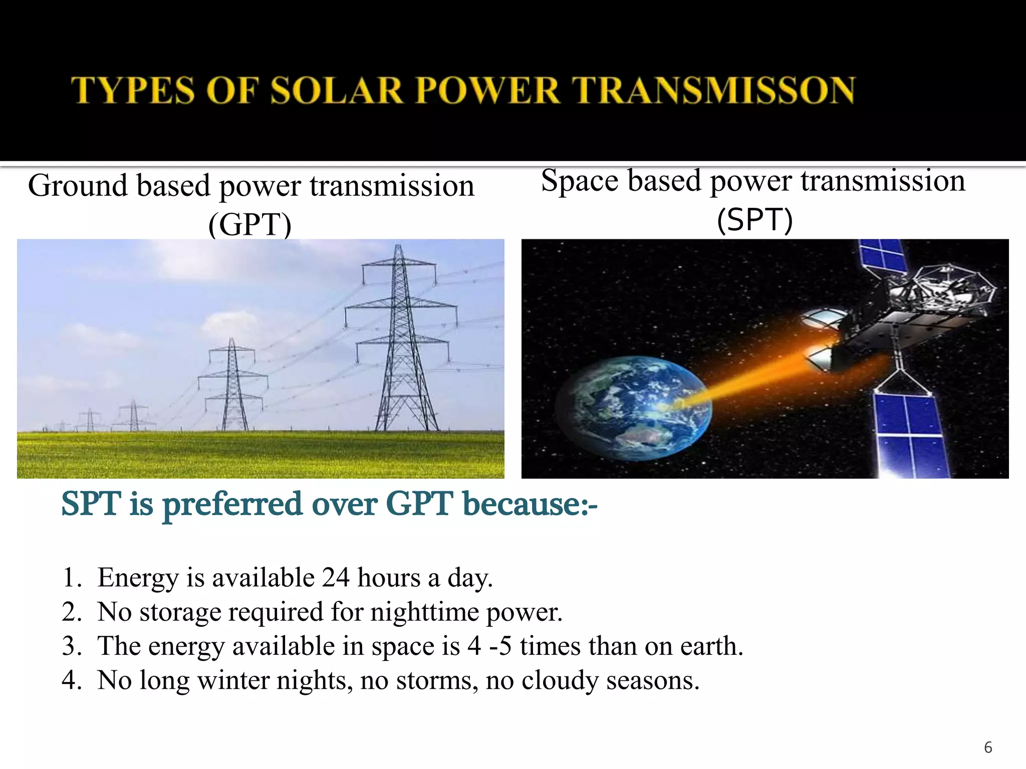 Wireless Power Transmission via solar Satellite | PPTX