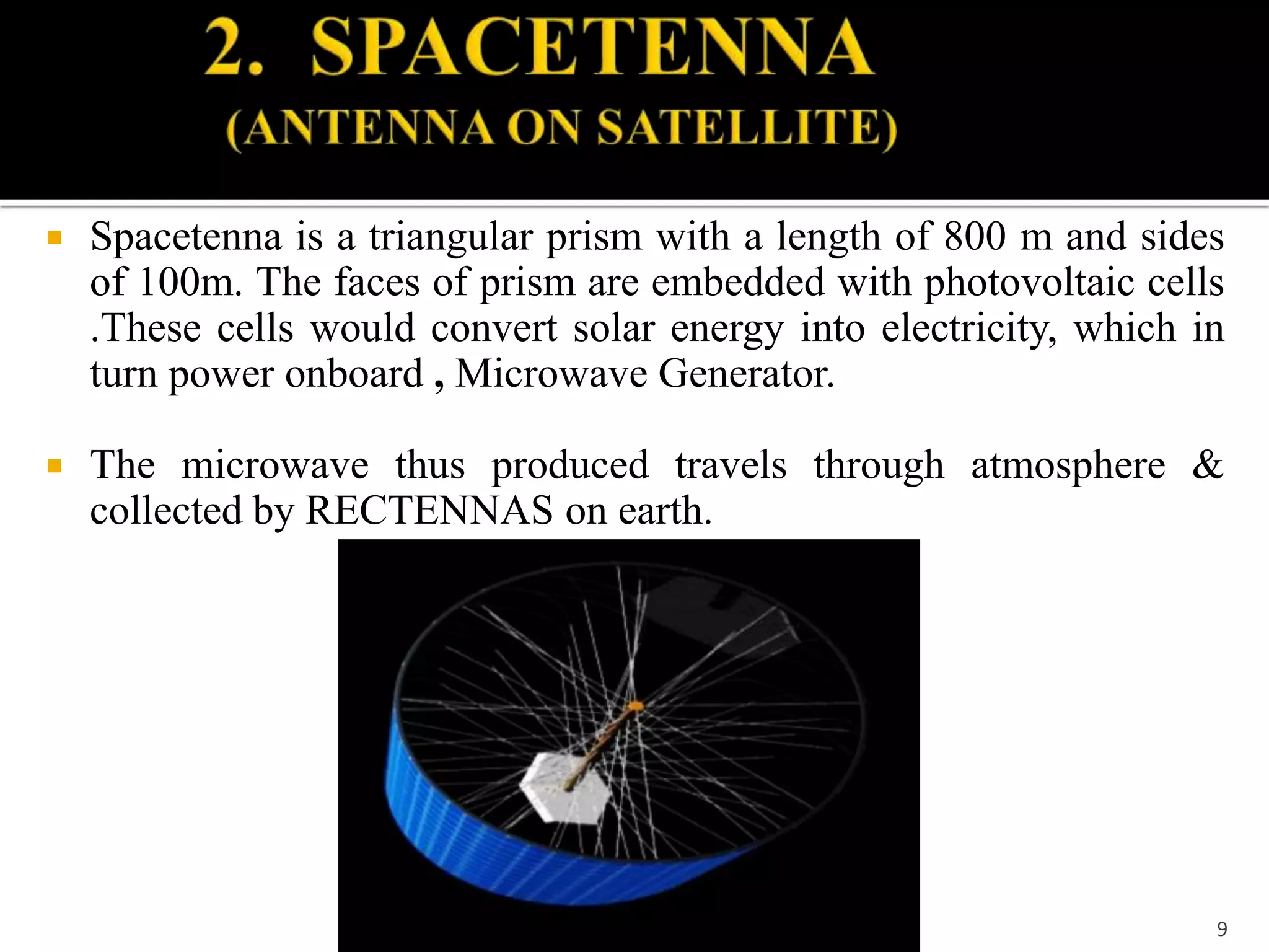 Wireless Power Transmission via solar Satellite | PPTX