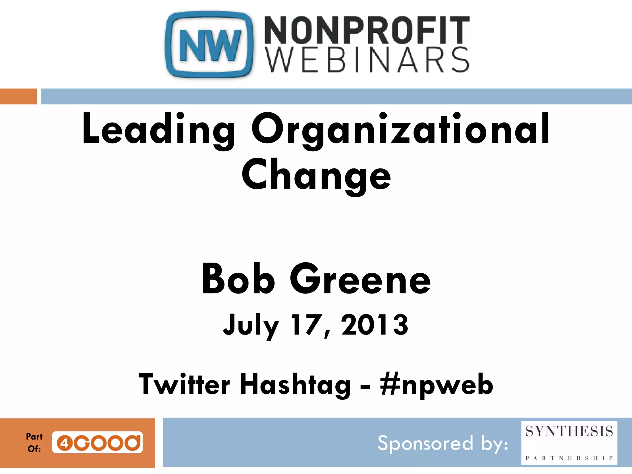 Leading Organizational Change | PDF