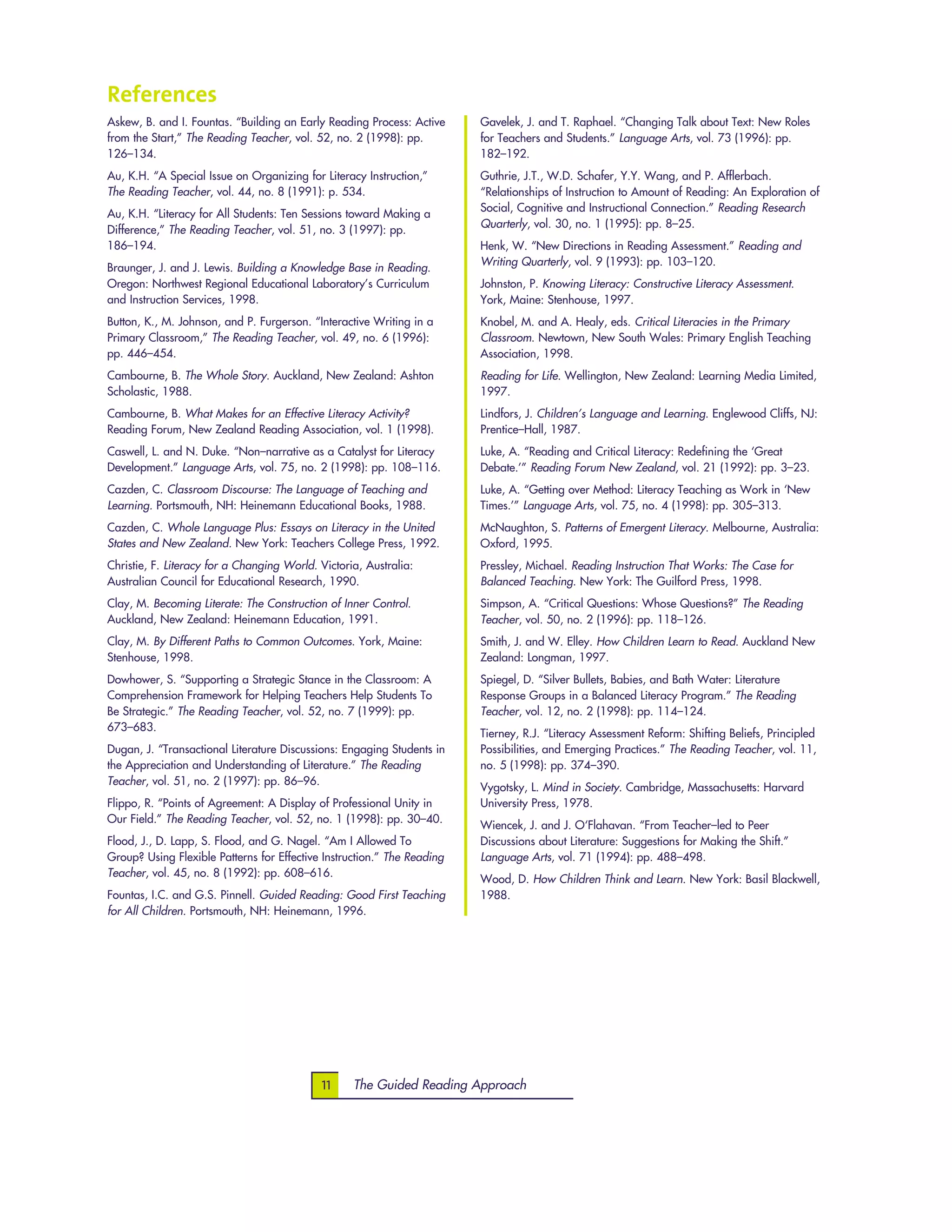 The Guided Reading Approach | PDF