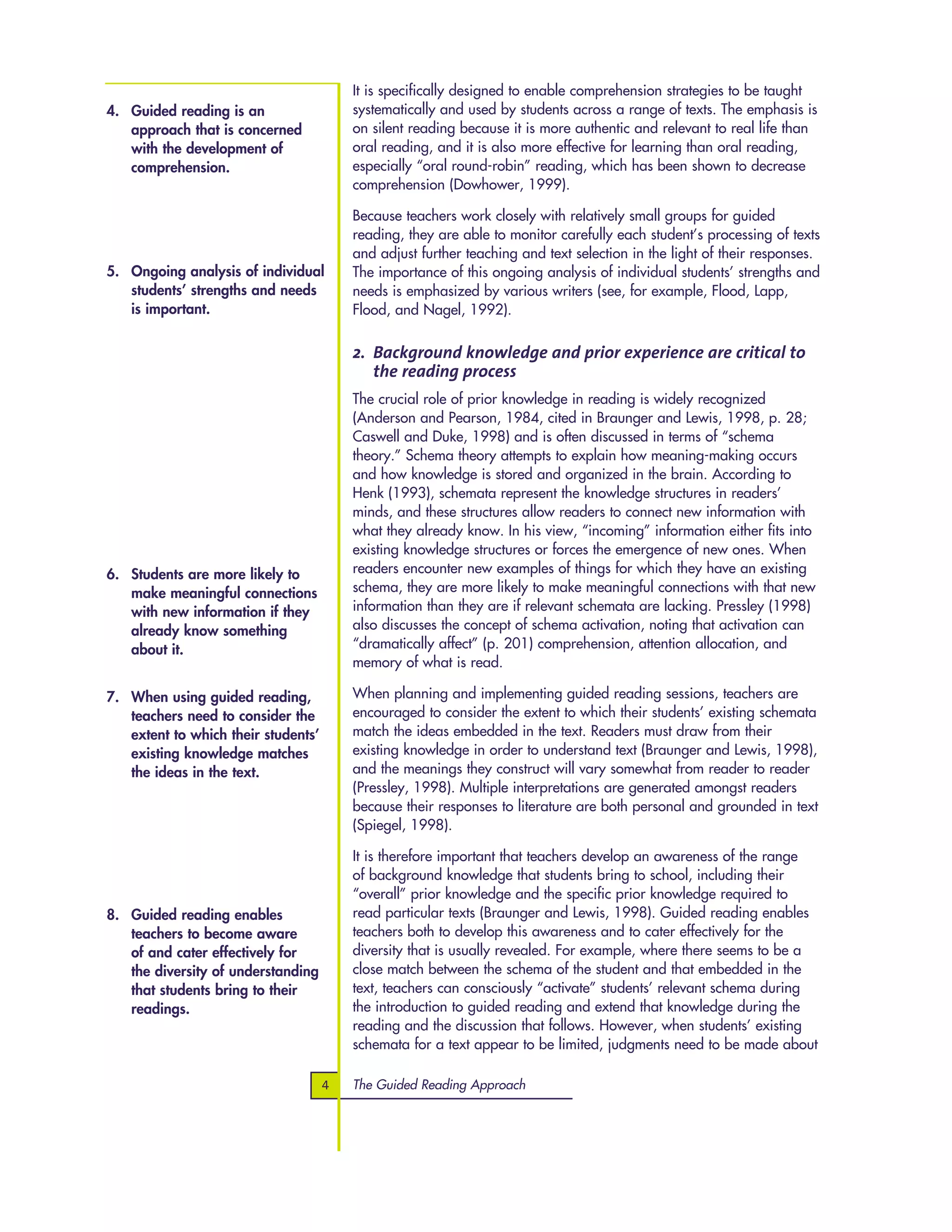 The Guided Reading Approach | PDF