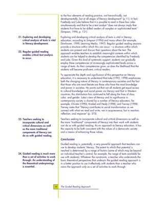 The Guided Reading Approach | PDF