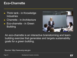 Development of green university | PPTX | Civil Engineering Industry ...