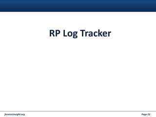 (130727) #fitalk rp log tracker | PPT