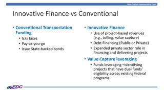 Value Capture & Innovative Finance | PPTX