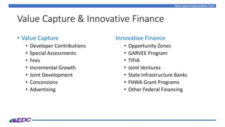 Value Capture & Innovative Finance | PPTX