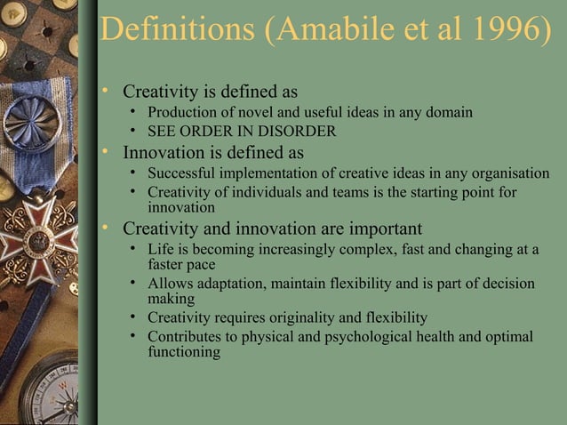 Factors influencing creativity | PPT