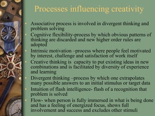 factors influencing creativity | PPT