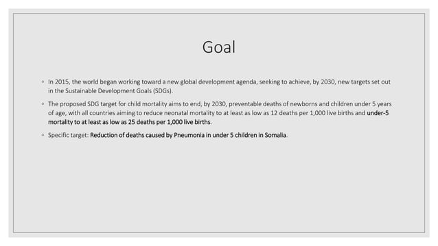 Child Mortality Assignment Ppt