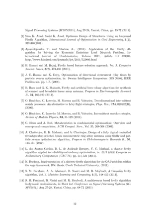 Firefly Algorithm: Recent Advances and Applications | PDF | Birdwatching | Hobbies & Interests