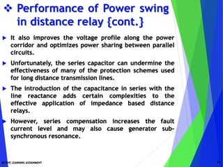 SWITCH GEAR AND PROTECTION. distance protection of transmission lines ...