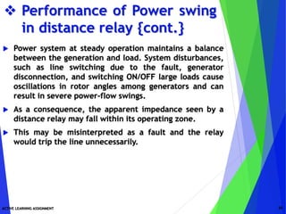 SWITCH GEAR AND PROTECTION. distance protection of transmission lines ...