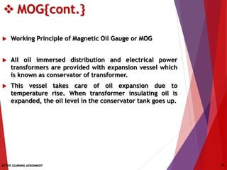 DESIGN OF DC MACHINES AND TRANSFORMER. various protective and ...