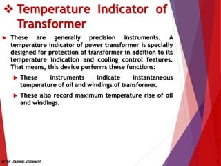 DESIGN OF DC MACHINES AND TRANSFORMER. various protective and ...