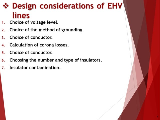 POWER SYSTEM PLANNING AND DESIGN. DESIGN OF EHV TRANSMISSION LINES ...