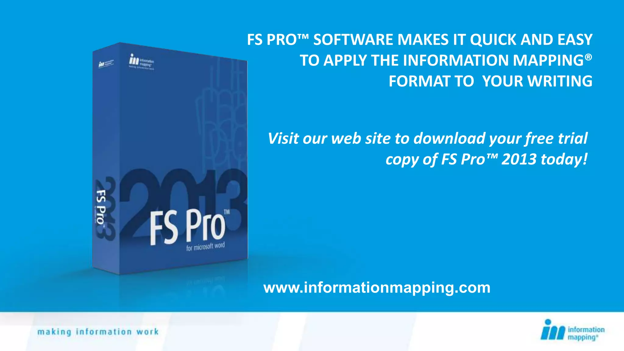 The Information Mapping Format: A Proven Content Standard | PPTX