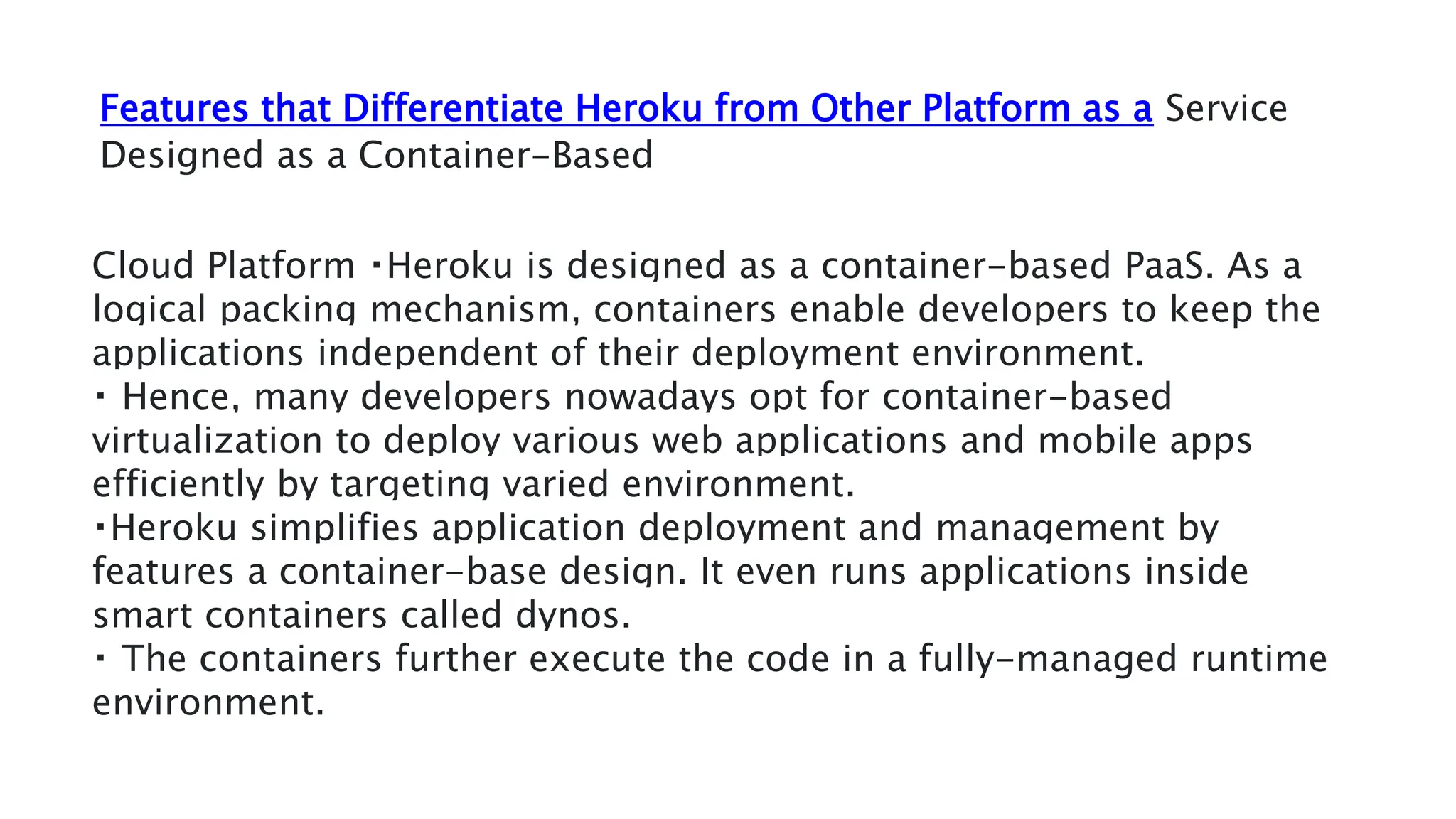what is Heroku , where, when and how it is used | PPTX