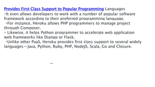 what is Heroku , where, when and how it is used | PPT