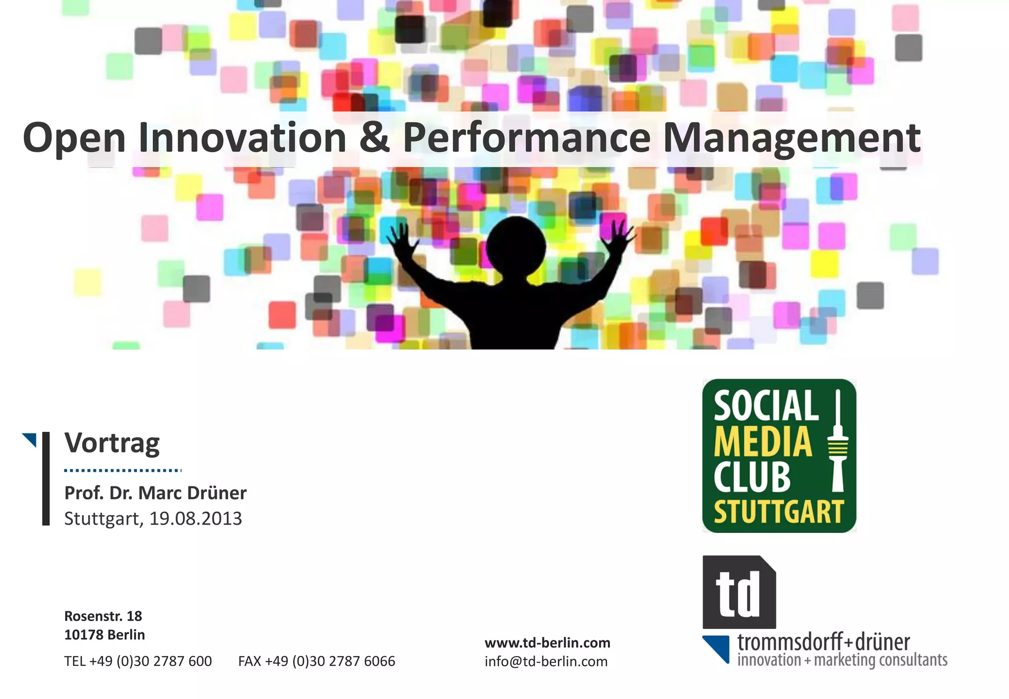 Open Innovation & Performance Management | PPT
