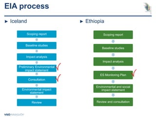 EIA projects in Ethiopia and Iceland - Lessons learnt, points for ...