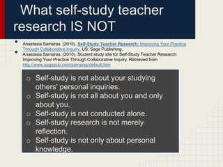 Applying self-study approach to evaluate a distance online course | PDF