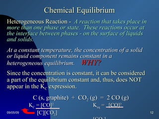 Chemical Equilibrium | PPT
