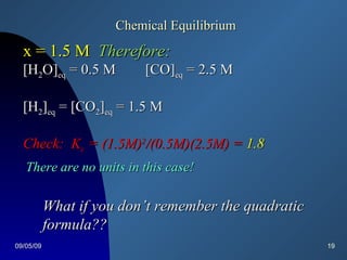 Chemical Equilibrium | PPT